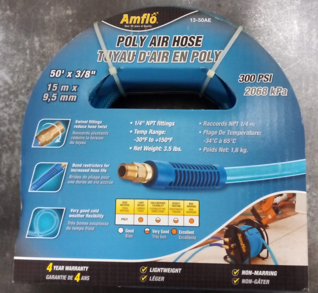 Amflo Air Hose- 3/8" x 50'